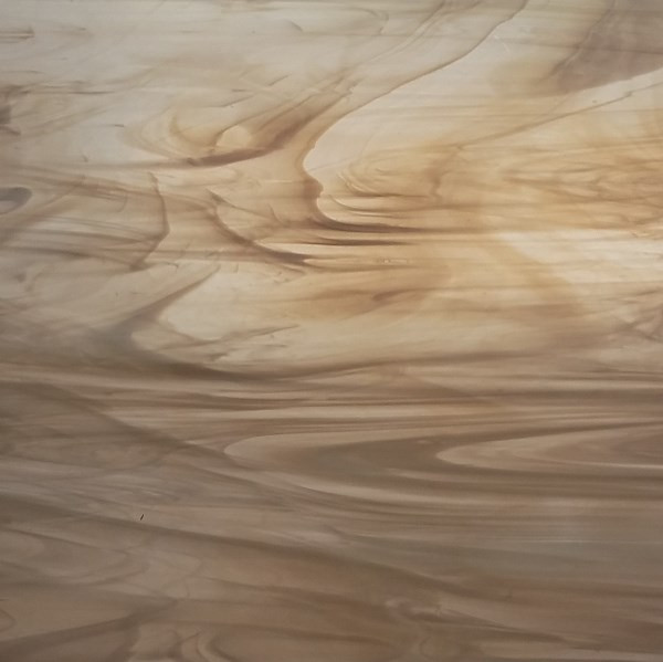 Bronze & White Wispy (OGT-818-92SF) | Stained Glass For Less