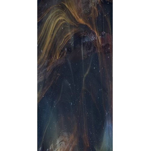 Dark Amber & White Wispy (OGT-319-6SF-6) | Stained Glass For Less