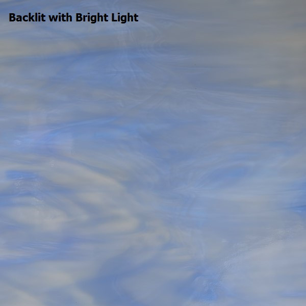 Light Blue & White Translucent (OGT-337-1SF-6) | Stained Glass For Less