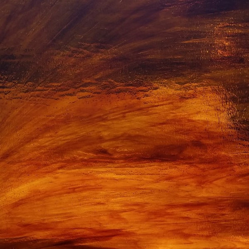 Dark Amber & Medium Amber Streaky (199LL) | Stained Glass For Less