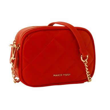 Marco Tozzi 2-61036-24 516 Cherry Quilted Bag | Marco Tozzi Ireland