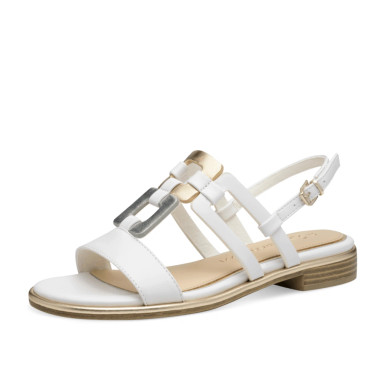 Marco Tozzi 2-28106-44 197 White Flat Sandal | Marco Tozzi Ireland