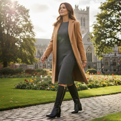 Marco Tozzi 2-85503-45 001 Black Knee High Boot | Marco Tozzi Ireland