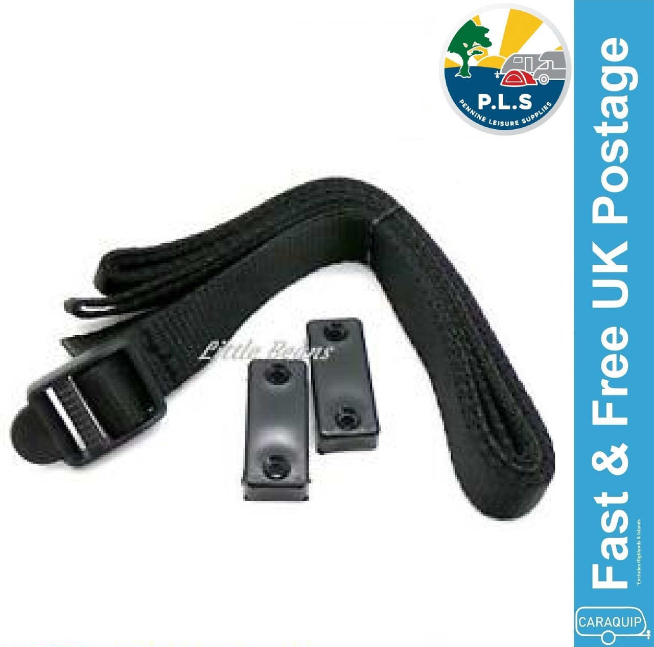Caraquip.co.uk | Battery Retaining Straps + 2 Brackets