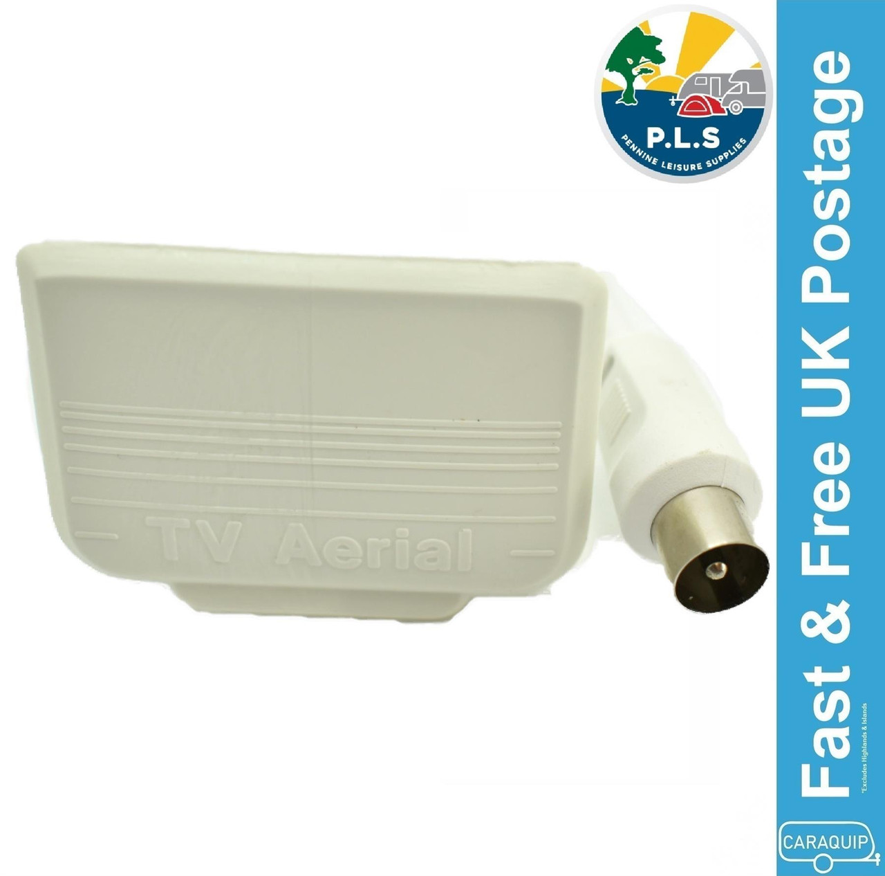 Caraquip.co.uk | TV Coax Aerial Socket c/w Flap + 5 Metre Lead