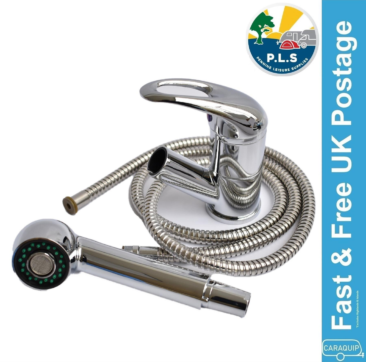 Caraquip.co.uk | Chrome Lever Shower Tap