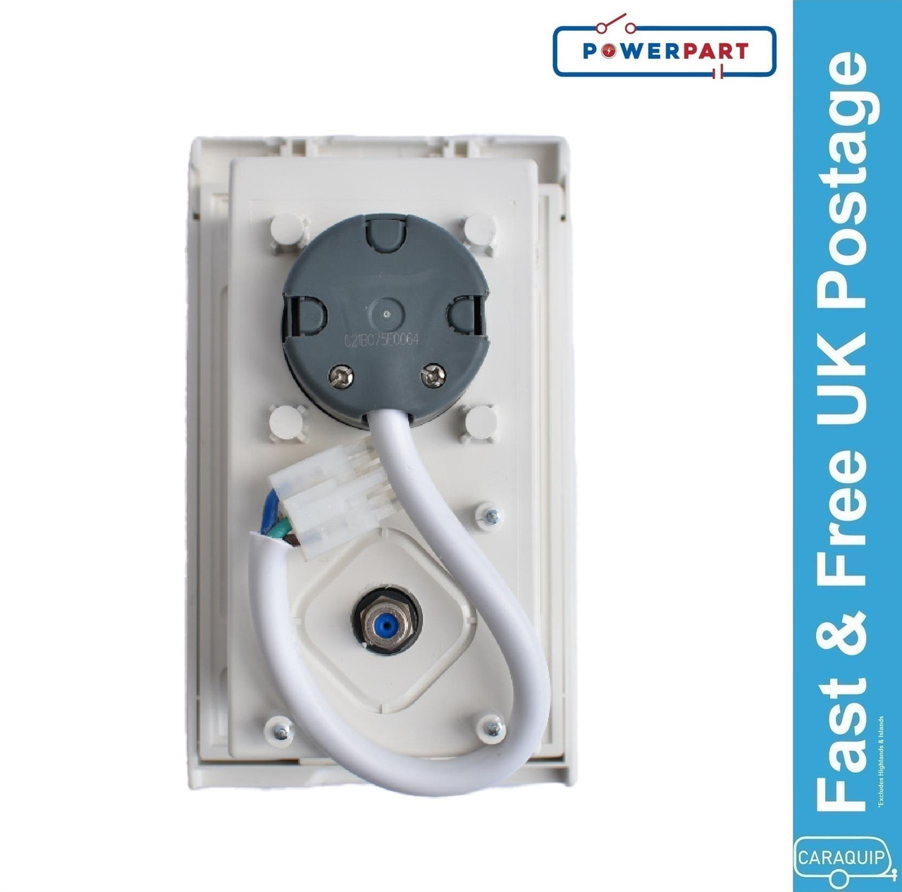 Caraquip.co.uk | WHITE TND External 13amp Socket Box & Satellite Point