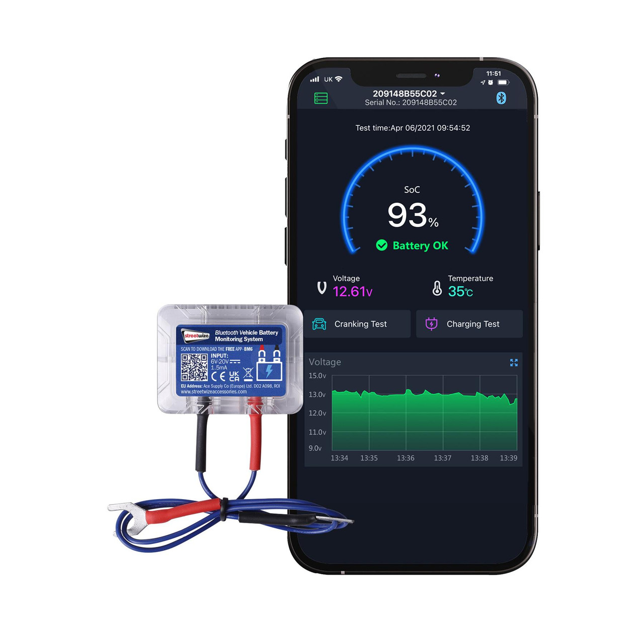 Caraquip.co.uk | Bluetooth Battery Monitoring System
