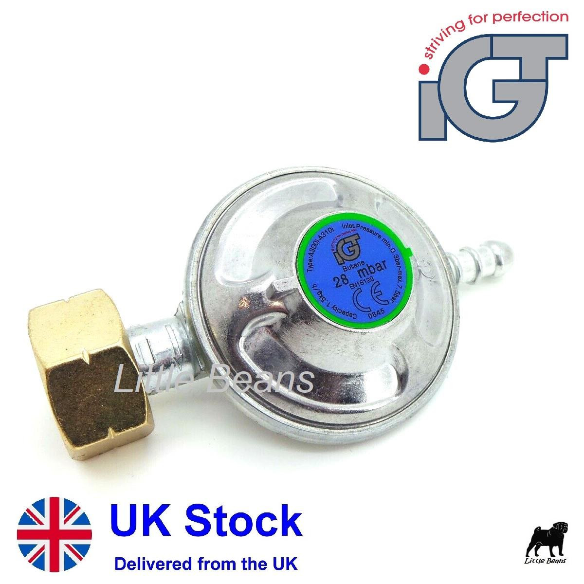 Butane Gas Regulator 28mm Screw On 28mbar BBQ Camp Caravan Motorhome ...