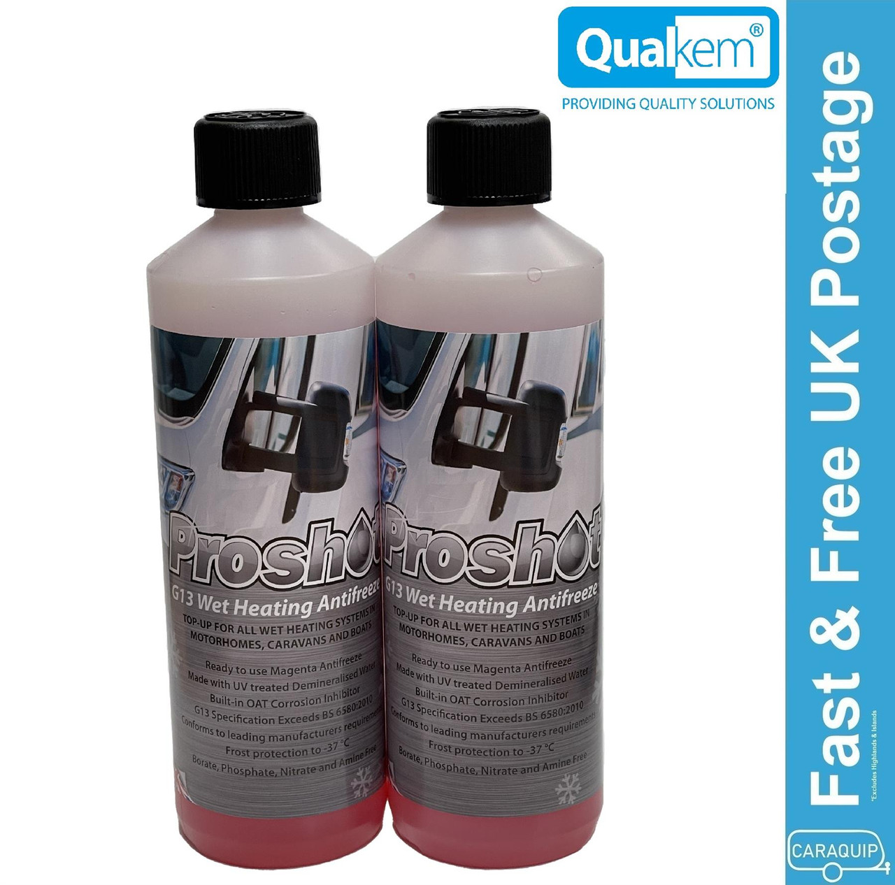 Proshot G13 5 Year Antifreeze Caravan Wet Central Heating System 480ml ...