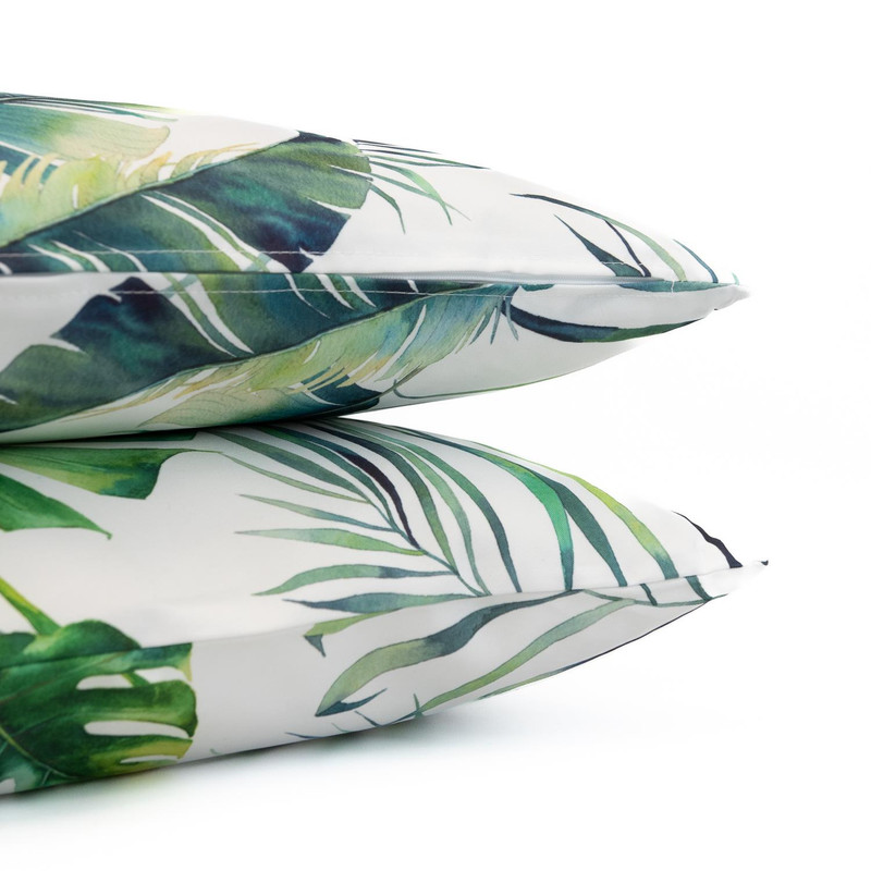 Caraquip.co.uk | Pair of Botanical Leaf Scatter Cushions