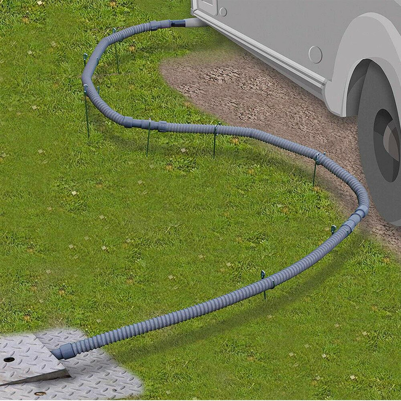 Colapz Flexi Extendable Waste Pipe 28mm Caravan Motorhome Service Pitch ...