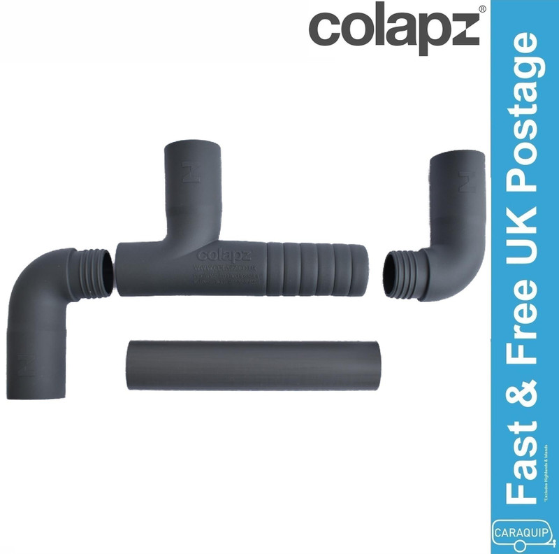 Colapz Flexi Extendable Waste Pipe 28mm Caravan Motorhome & Double ...