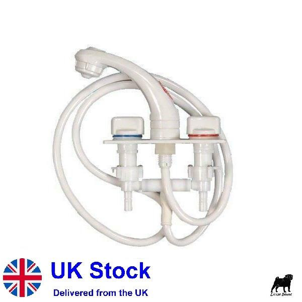 WHALE Elegance Mixer Tap & Shower White Caravan Motorhome Campervan ...