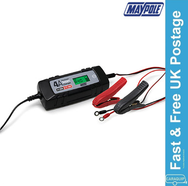 Caraquip.co.uk | Maypole Electronic Smart Battery Charger 4A 6/12v - MP7424
