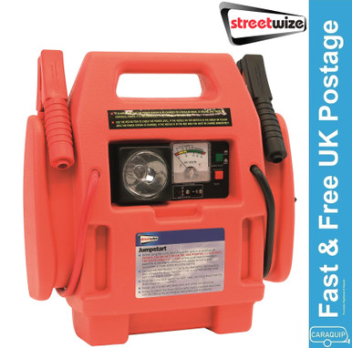 Caraquip.co.uk | Streetwize 12v Emergency Power Pack c/w LED Work Light