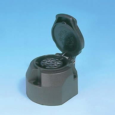 Caravan Towing Socket Plug 13 Pin Black Towbar Car Trailer Horsebox ...