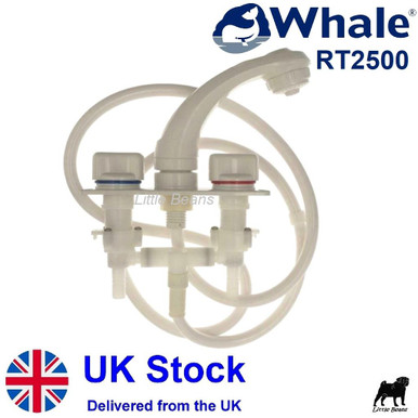 WHALE Elegance Mixer Tap & Shower White Caravan Motorhome Campervan ...