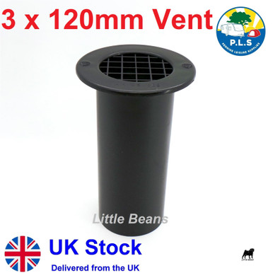 Gas Drop Out Round Floor Vent Campervan Caravan Motorhome Black 75mm x ...