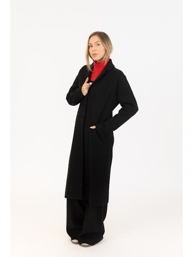 Lyla & Luxe Black Vicki Coat - The Funk Trunk Clothing Company Inc.