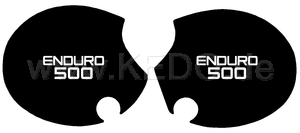 XT500 Side Cover Decals – Enduro 500 Style, White Lettering (1980 ...