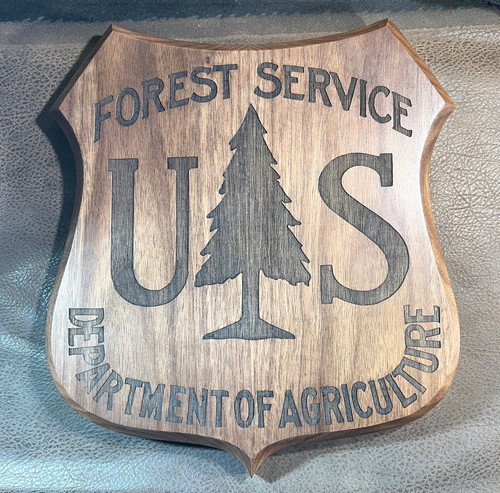 Forest Service Shield Plaque with Logo - Western Heritage Company, Inc