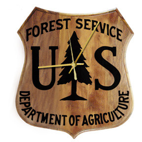Forest Service Shield Clock - Western Heritage Company, Inc