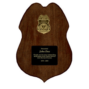 Forest Service Law Enforcement Plaque - Customized - Western Heritage ...