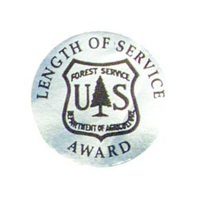 Forest Service Length of Service Award Sticker (Mini) - Western ...