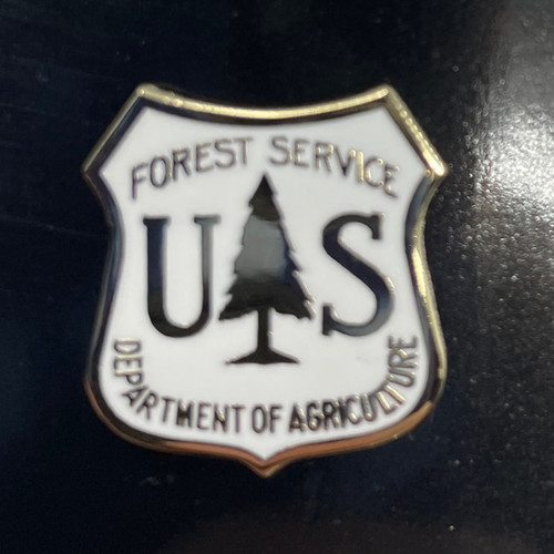 Forest Service Shield Pin - White - Western Heritage Company, Inc