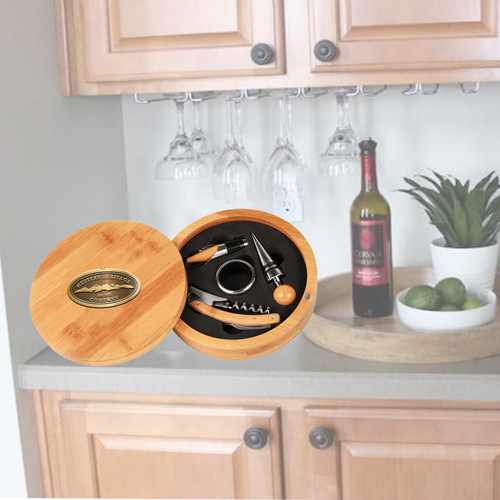 Bamboo 4-Piece Wine Tool Set - Western Heritage Company, Inc