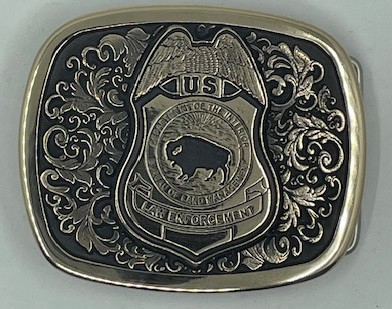 Bureau of Land Management LEI Anniversary Buckle - Western Heritage ...