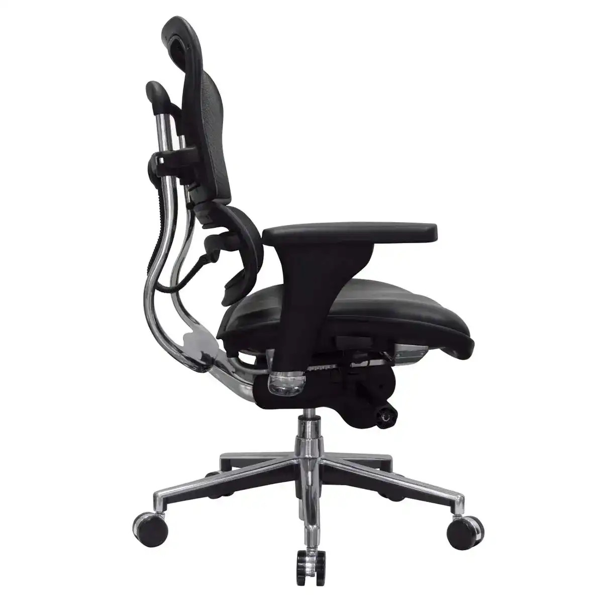 ErgoHuman High-Back Ergonomic Leather & Mesh Executive Chair