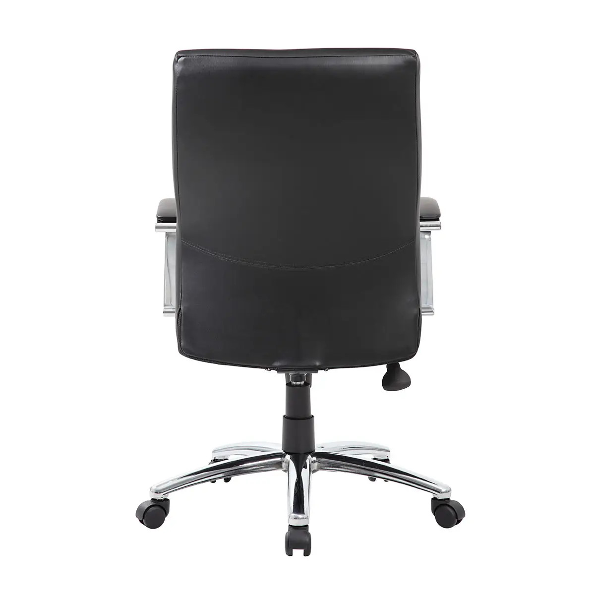 Boss Executive CaressoftPlus Mid-Back Office Chair with Metal Chrome Finish