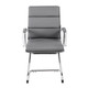 The Boss Executive Mid-Back Guest Chair with Chrome Finish