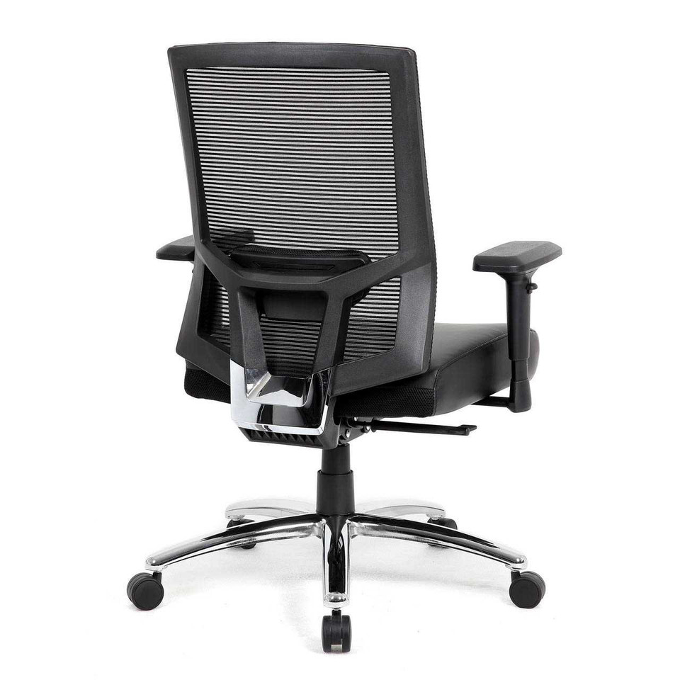 Big & Tall Mesh Back Executive Chair with Heavy-duty Chrome Base