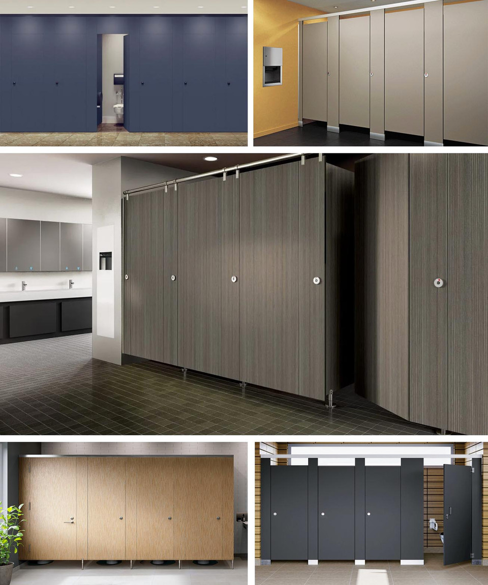 Types of Bathroom Partition Materials - Berl's Commercial Supply