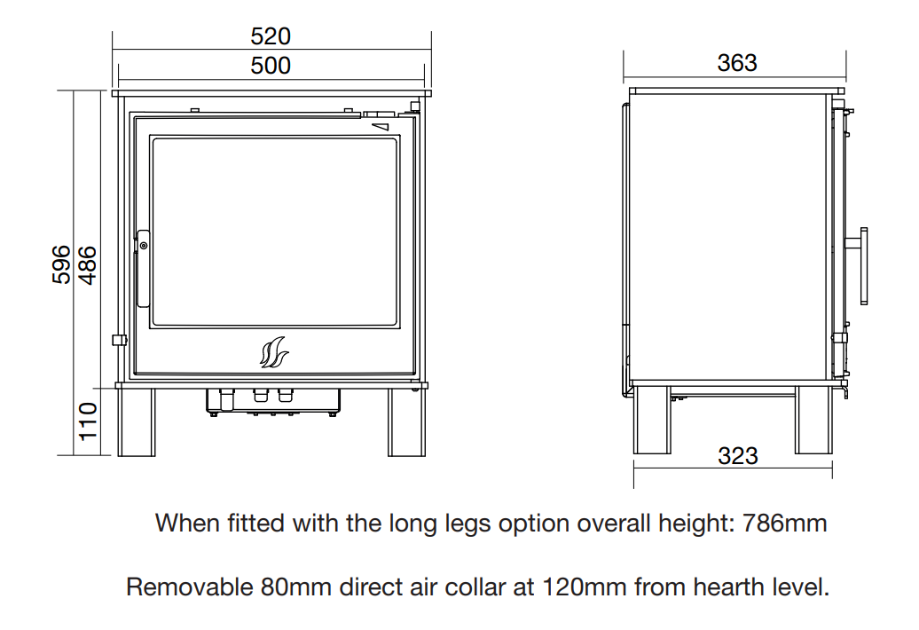 ACR Buxton II - Multifuel Stove