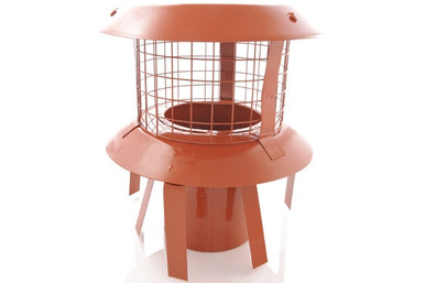 Stainless Steel - Terracotta Pot Hanging Cowl 6" for Wood/Solid fuel