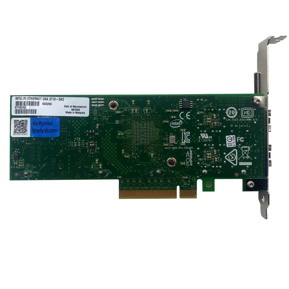 Intel - X710 - Dual Port 10GbE SFP+ - PCIe Network Adapter - High ...