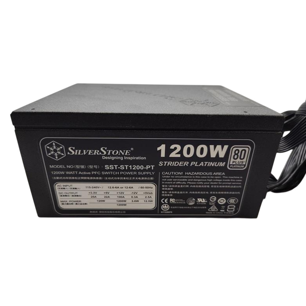 SilverStone – 1200W Fully Modular ATX Power Supply PSU – (SST-ST1200-PT)