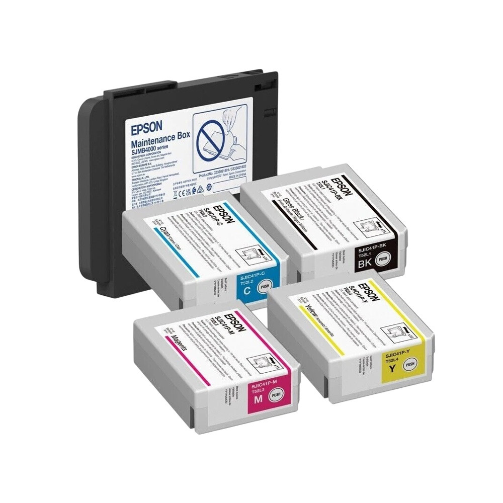 Genuine - Epson – SJMB4000 Maintenance Box – SJIC41P Matte Black, Cyan ...