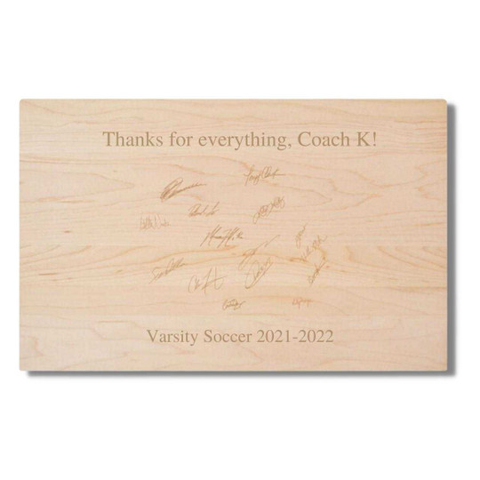 Personalized Cutting Board - Engraved Signature Board
