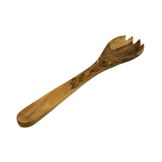 Olive Wood Round Spoon-Fork (Spork) - CuttingBoard.com