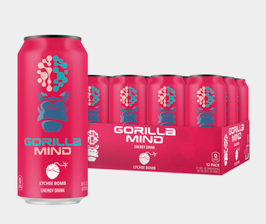 GORILLA MIND ENERGY RTD 12PK -LYCHEE BOMB - Health City