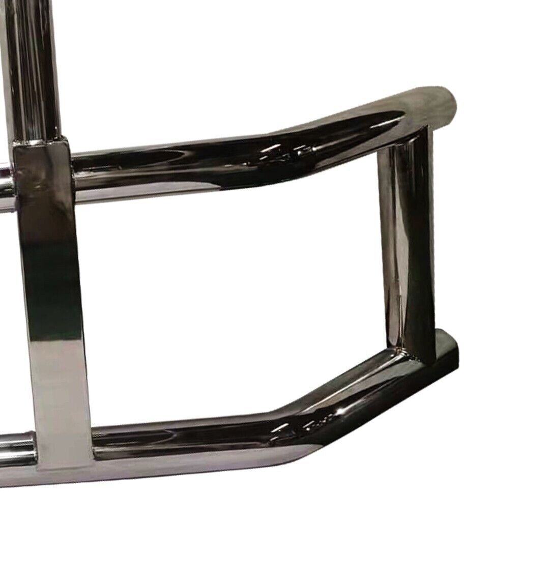 QSC Polished 304 Stainless Steel Deer Guard + Bracket for Kenworth T680 ...