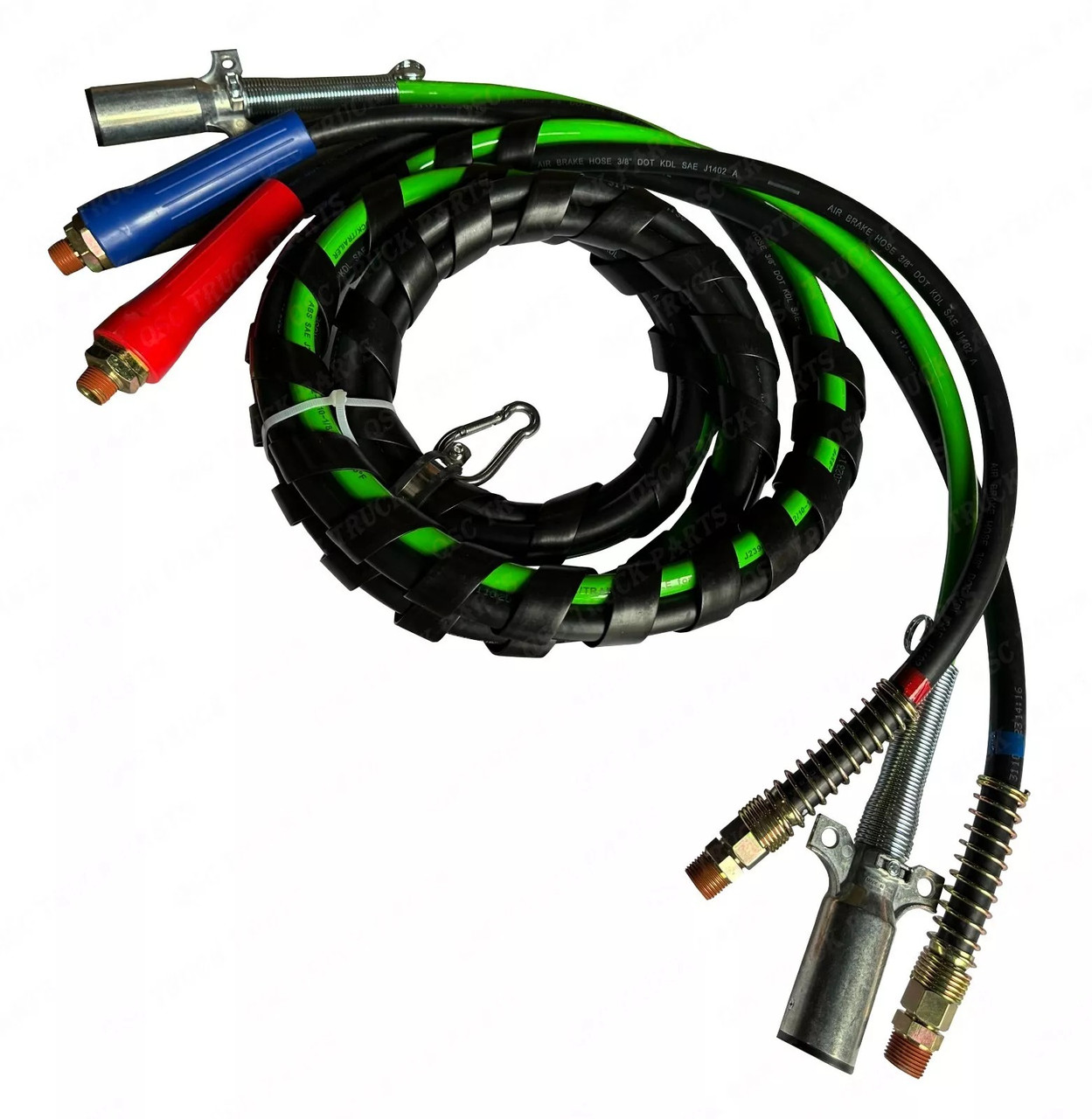 3 In 1 Wrap Set ABS Air Line Hose Electric Cable For Semi Truck Tractor ...