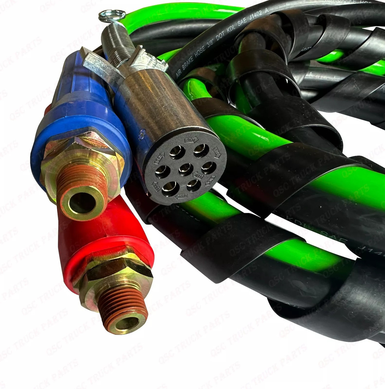 3 In 1 Wrap Set ABS Air Line Hose Electric Cable For Semi Truck Tractor ...