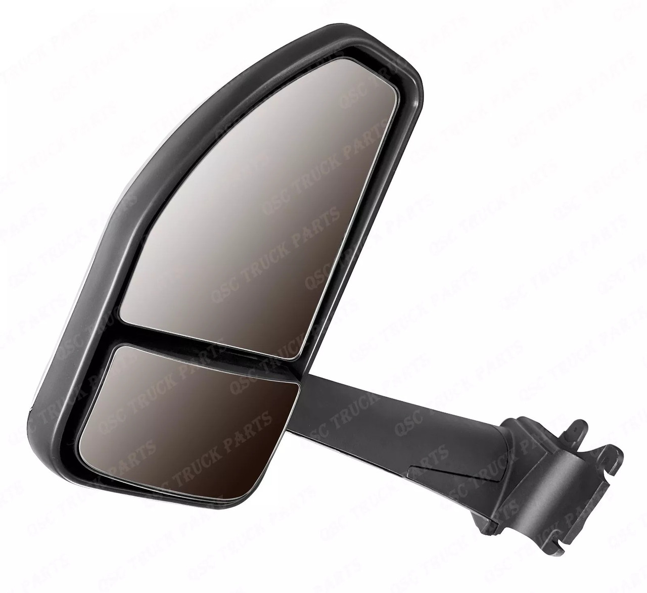 QSC Black Door Mirror Assembly Left Side for Peterbilt 579 2022+ Next Gen