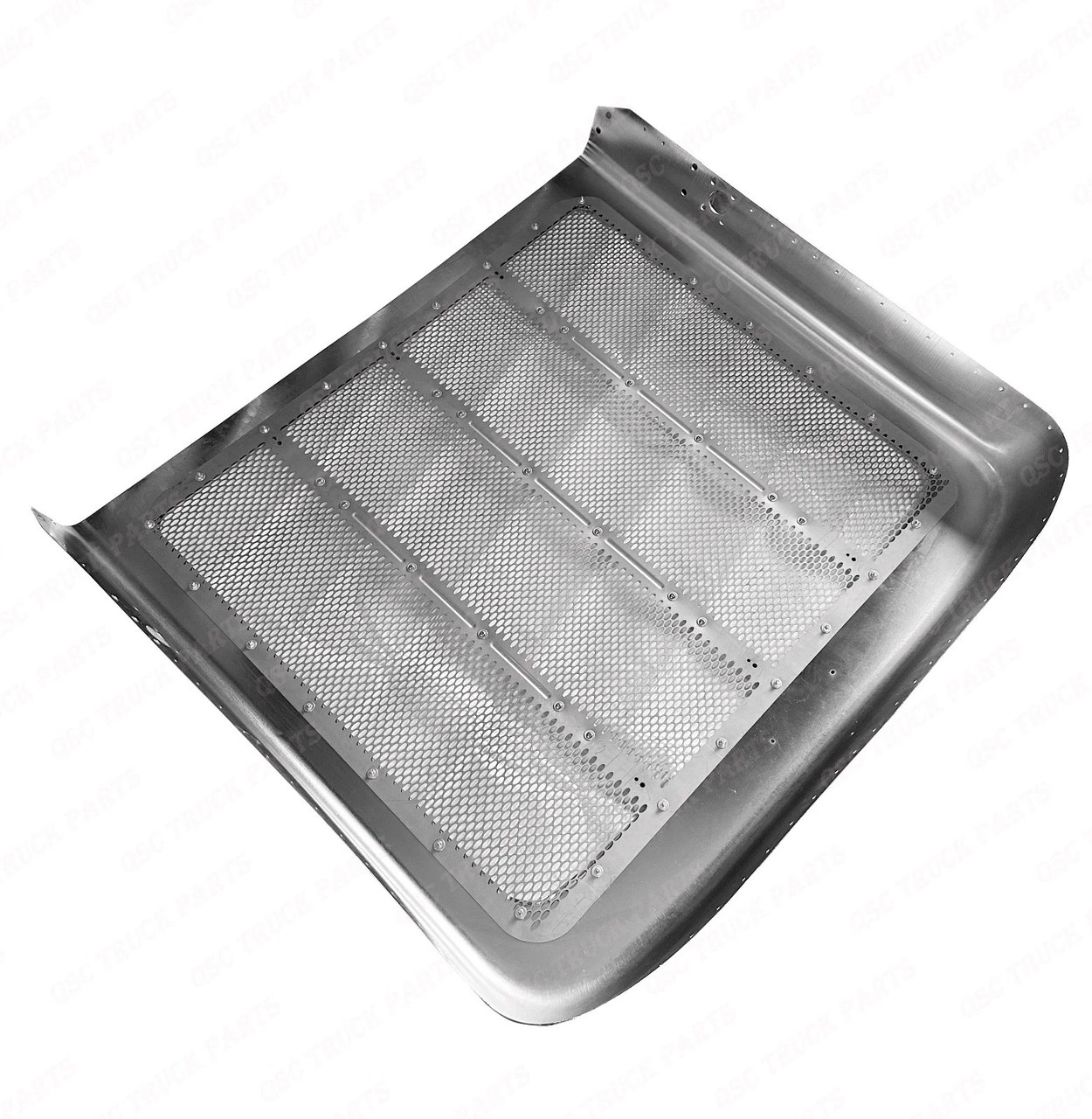 QSC Replacement Chrome Plastic Grille w/ Bug Screen for Peterbilt 389